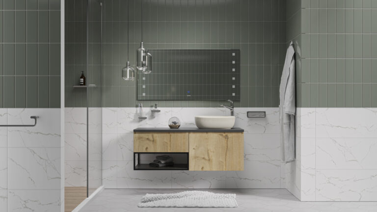 4 tipos de enchape para tu baño - Inspírame Corona