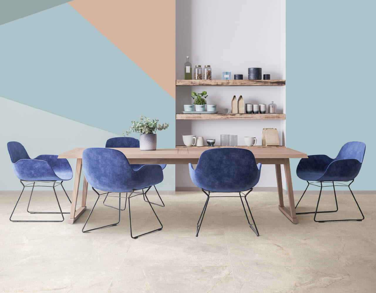 5 ideas para pintar paredes con diseños geométricos - Inspírame